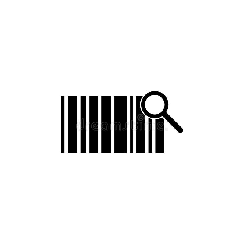 Barcode Search, Find Bar Code Flat Vector Icon Stock Vector ...