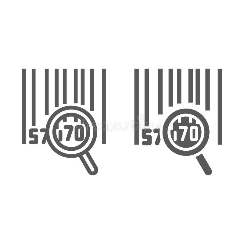 Barcode search stock vector. Illustration of commercial - 118517554