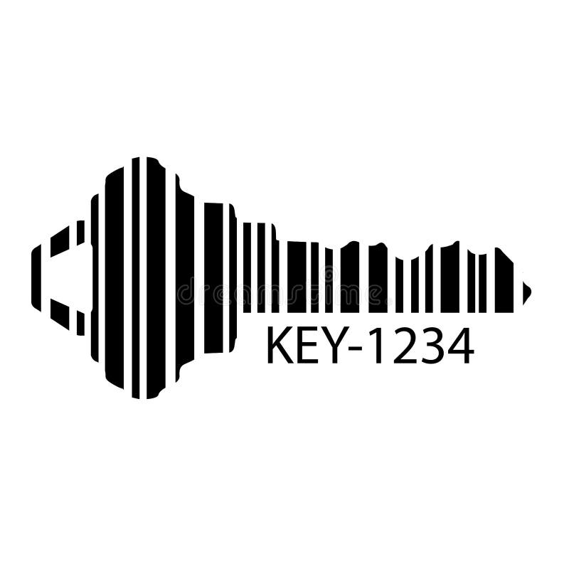 Barcode Set the Shape To the Key, Concept of Successful. Stock ...