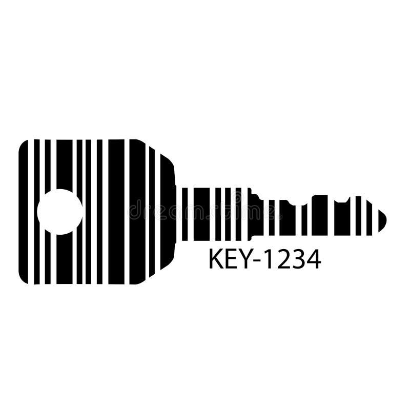 Barcode Set the Shape To the Key, Concept of Successful. Stock Vector ...