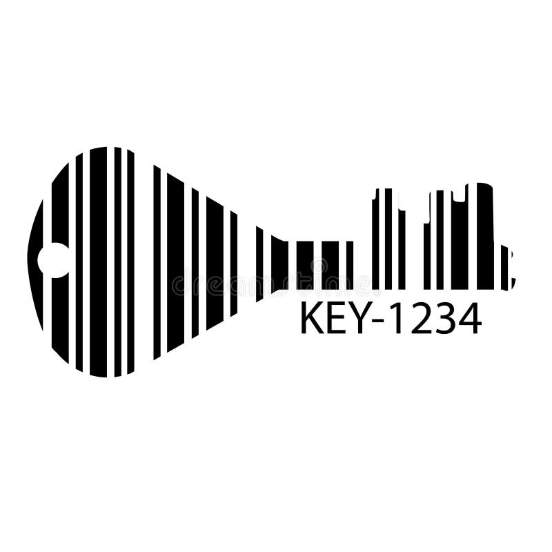 Barcode Set the Shape To the Key, Concept of Successful. Stock ...