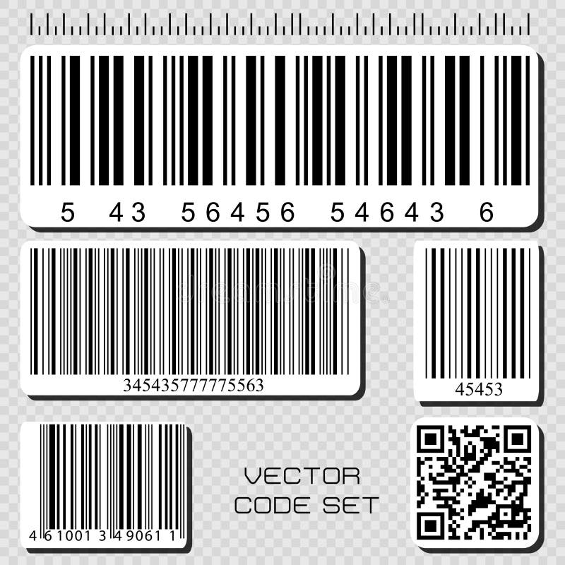 Barcode set stock vector. Illustration of business, individuality ...