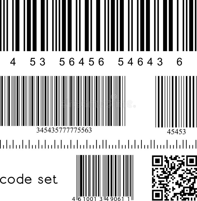 Barcode set stock vector. Illustration of technology - 37385506