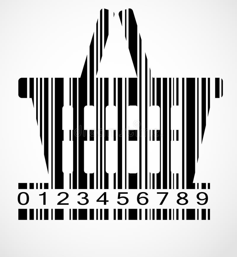 Barcode Shoping Cart Image Vector Illustration Stock Vector ...