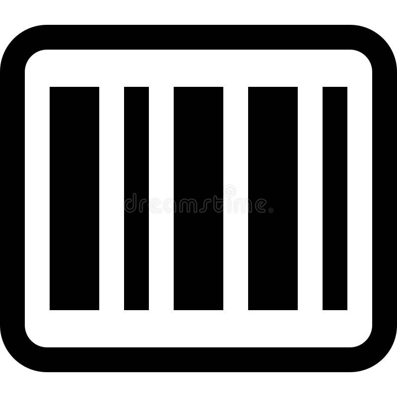 Barcode sign image icon stock image. Illustration of drawing - 230880363