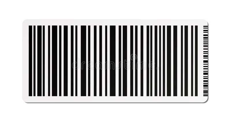 Barcode Sticker, Black and White Vertical Stripes Stock Illustration ...