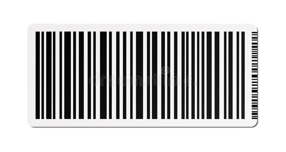 Barcode Sticker, Black and White Vertical Stripes Stock Illustration ...