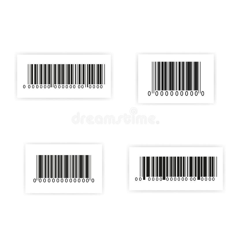 Barcode sticker set stock illustration. Illustration of scan - 138020259
