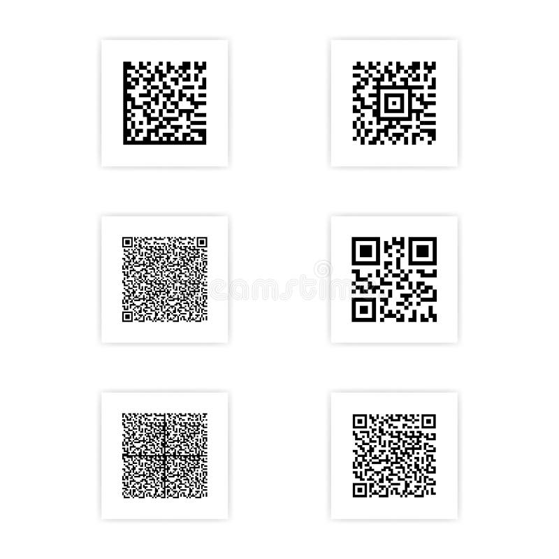 Barcode sticker set vector stock vector. Illustration of digital ...