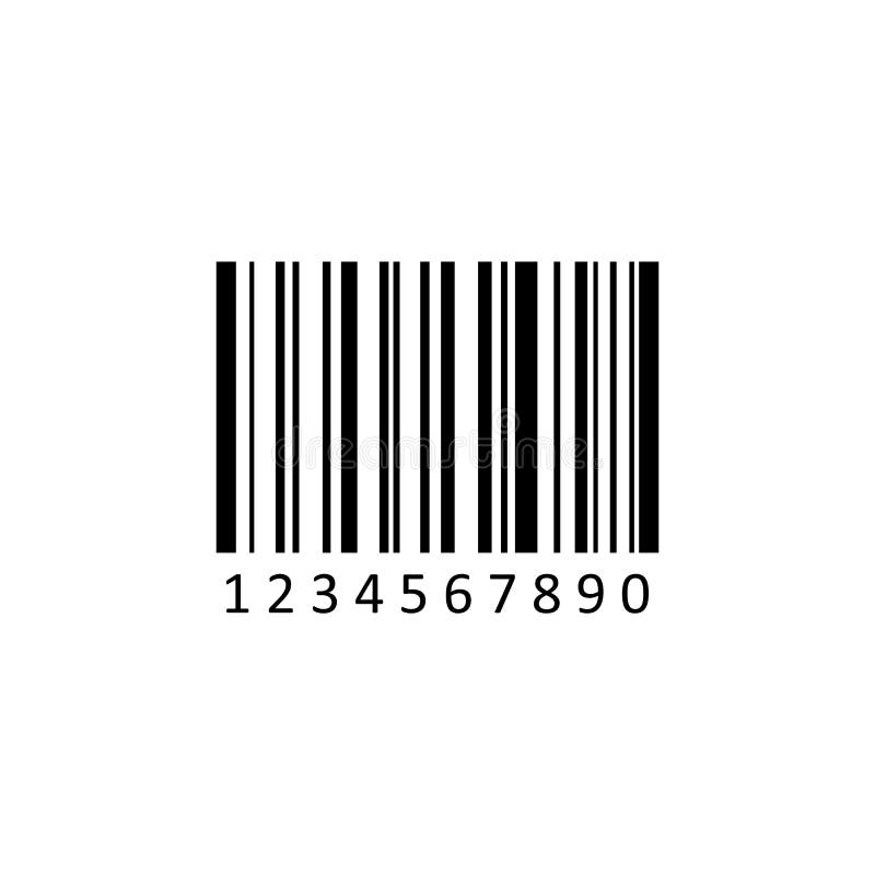 Barcode Symbol Icon. Vector Illustration Isolated on White Background ...