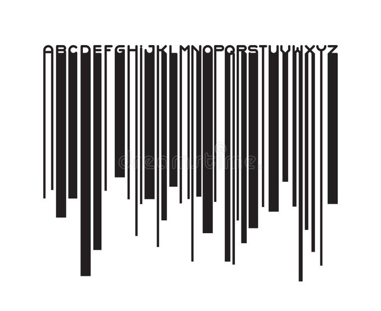 Barcode Font Stock Illustrations – 891 Barcode Font Stock Illustrations ...