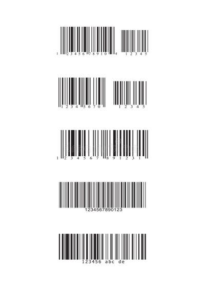 Usual Barcode Types Stock Illustrations – 1 Usual Barcode Types Stock ...