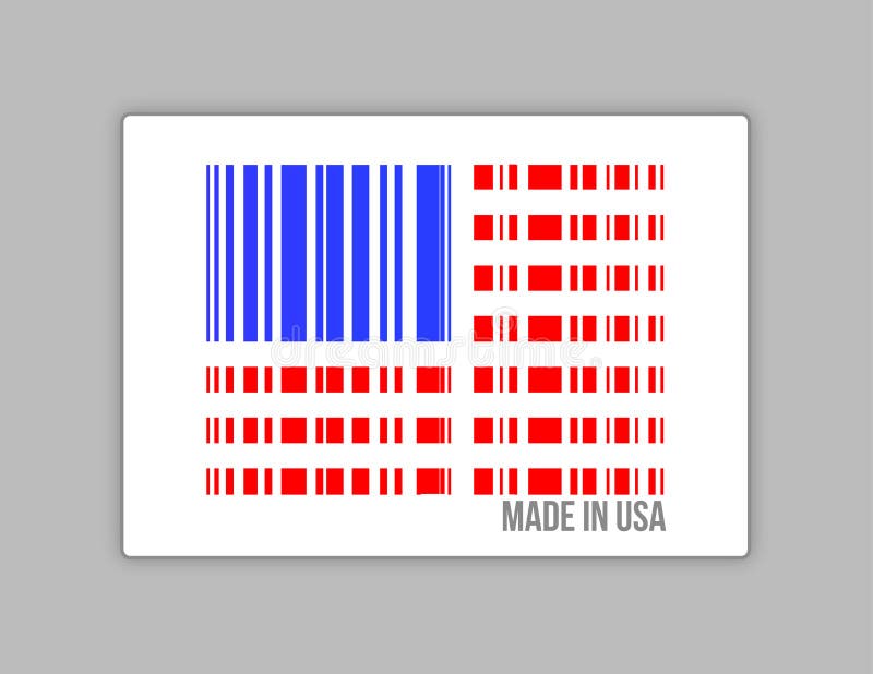 Barcode USA. Made in Usa Illustration Design Stock Illustration ...