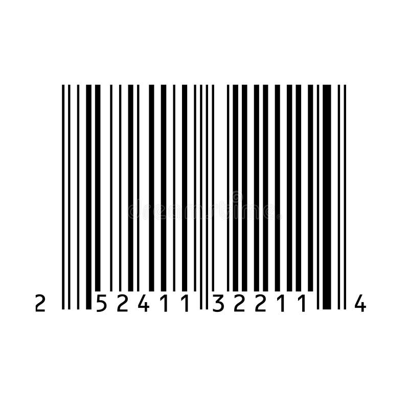 Barcode. Vector Barcode. Macro Photograph of a Bar Code Stock ...