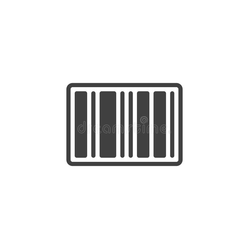 Barcode vector icon stock illustration. Illustration of scan - 309932265