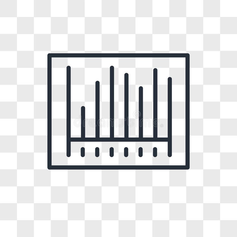 Barcode Vector Icon Isolated on Transparent Background, Barcode Logo ...