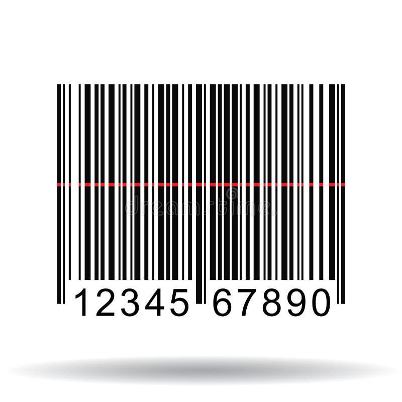 Barcode Airplane Image Vector Illustration Stock Vector - Illustration ...