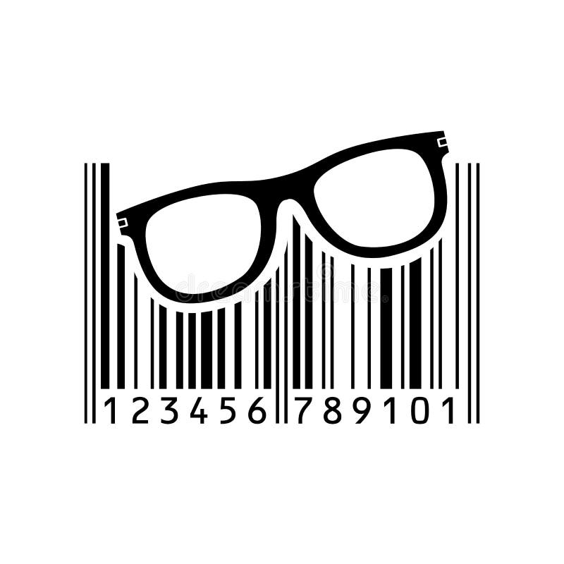 Barcode. Vector Illustration. Stock Vector - Illustration of glasses ...