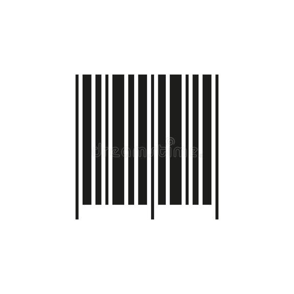 Barcode Vector Symbol. Parallel Black Lines. Minimalist Scanning ...