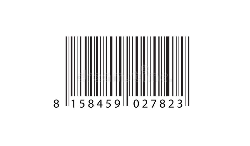 Laser Scanning Label with Barcode. Realistic Barcode Icon. Vector ...