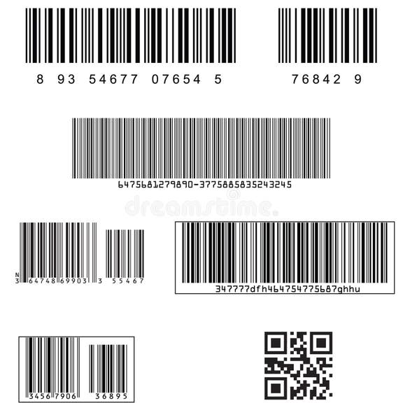 Supermarket Barcodes Stock Illustrations – 358 Supermarket Barcodes ...