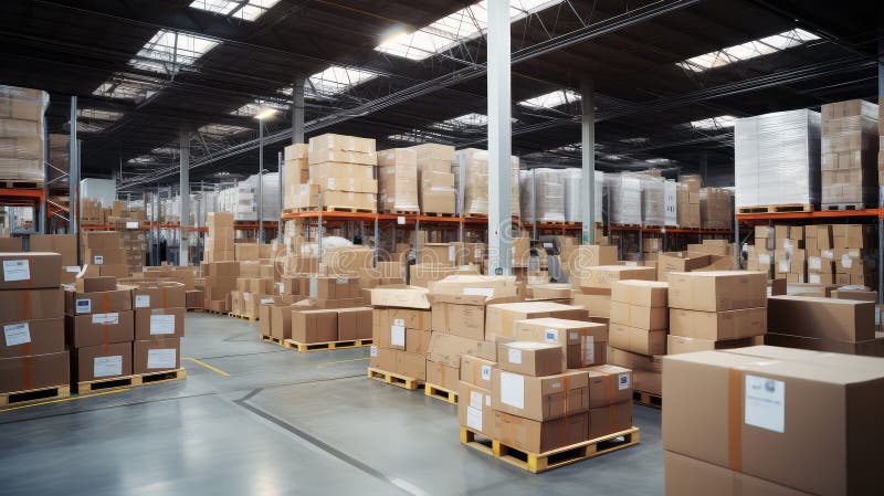 Barcodes box with tag stock illustration. Illustration of warehouse ...