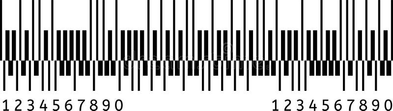 Barcodes Featuring Numbers from Zero To Nine, Creating a Continuous ...