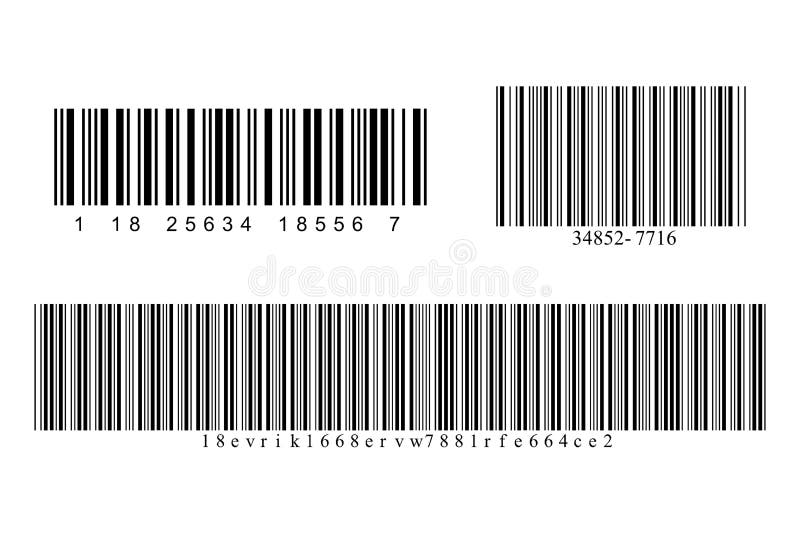 Barcodes. QR Code Product Identification Mark, Price Tag for Laser Scan, Retail Number Code ...