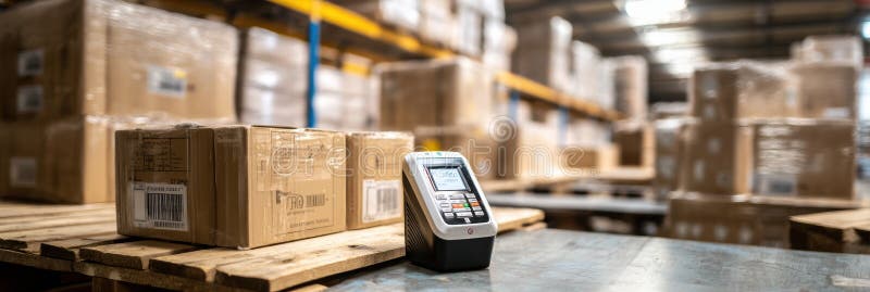 Barcodes and Palletized Materials in a Warehouse with Scanning ...