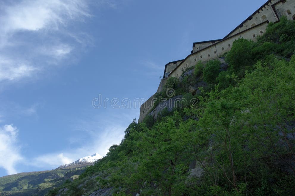Bard stock image. Image of fortress, italy, bard, rock - 59567081