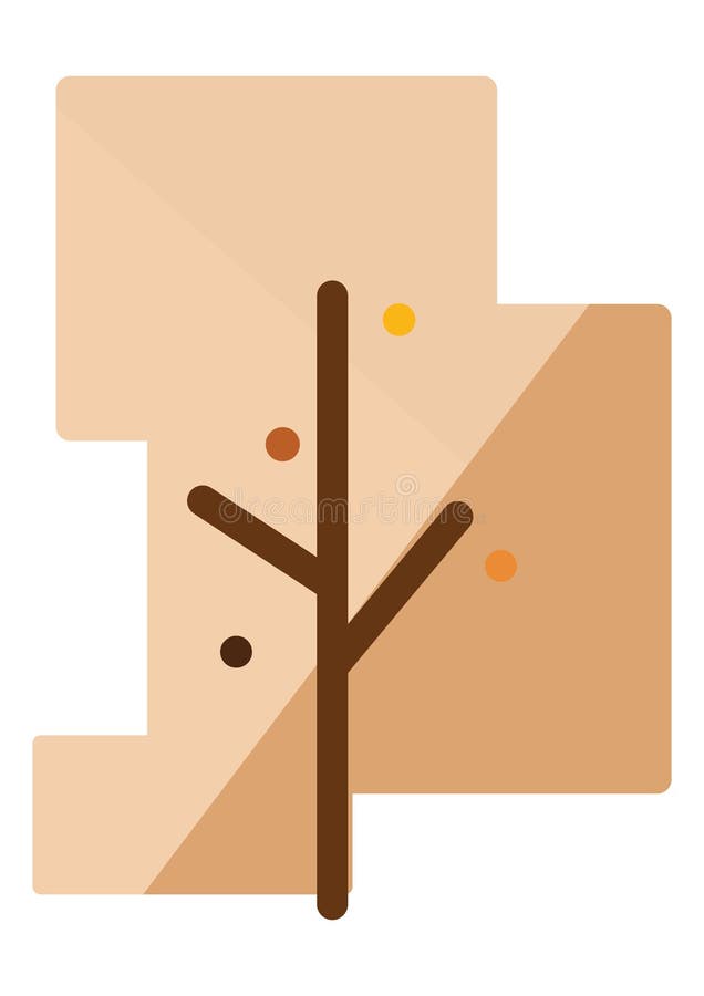 Bare Abstract Tree. Vector Illustration Decorative Design Stock Vector ...