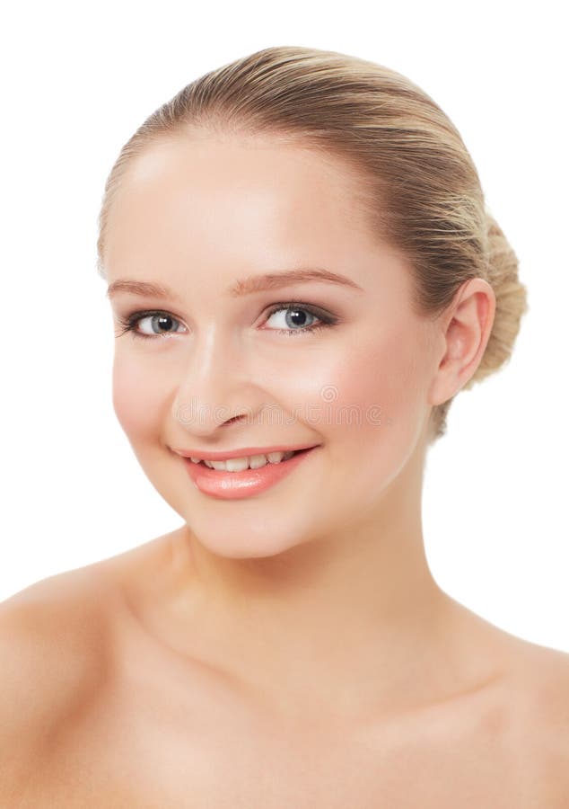 Bare Beauty Head And Shoulders Portrait Of A Pretty Young Woman