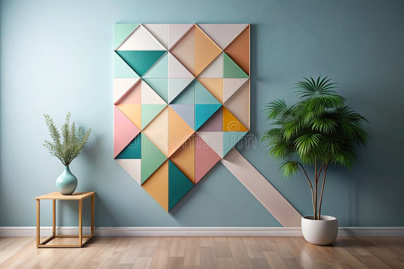 A Bare Bones Geometric Backdrop Ideal for Highlig Stock Illustration ...