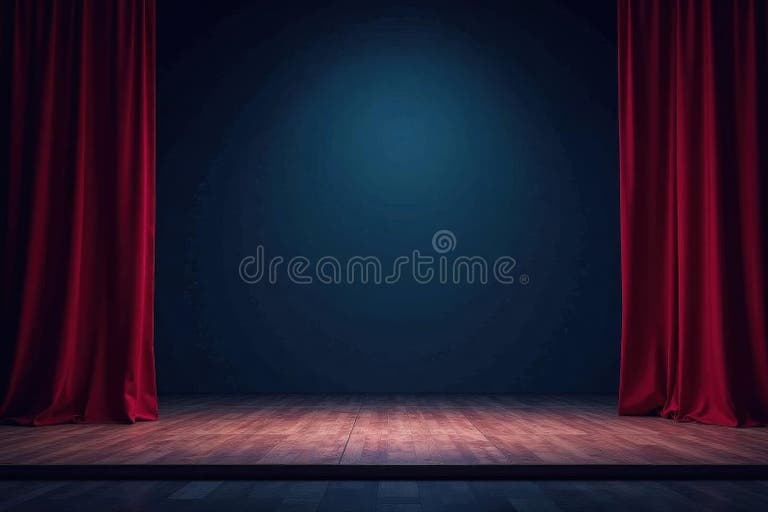 Bare, Dark Stage Backdrop, Ready for Performance, Performance, Stage ...