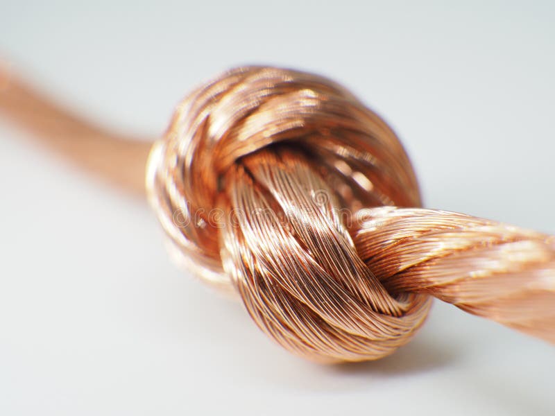 Big Bare Electric Wire, Large, Close Up, Macro Stock Image - Image of ...