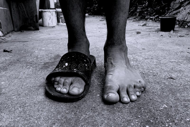 Sad Homeless Man in Depression Stock Photo - Image of confusion, adult ...