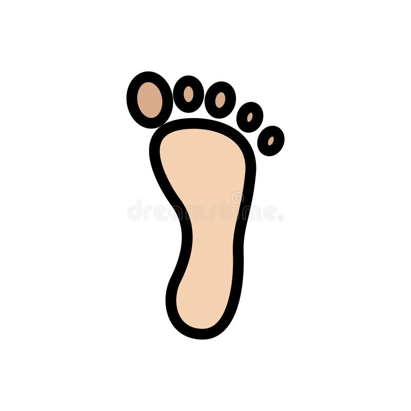 Pixel Art of the Bare Footstep Logo. Stock Vector - Illustration of ...