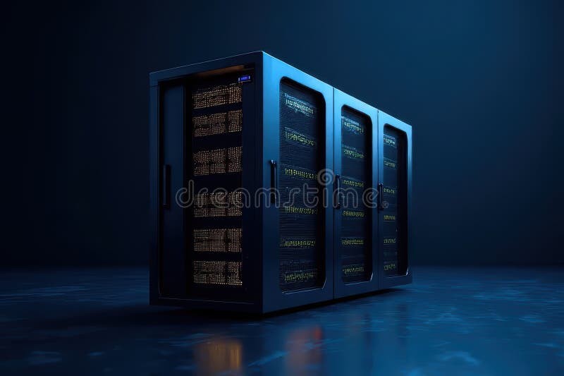 Bare Metal Server Efficiency Showcase Stock Illustration - Illustration ...