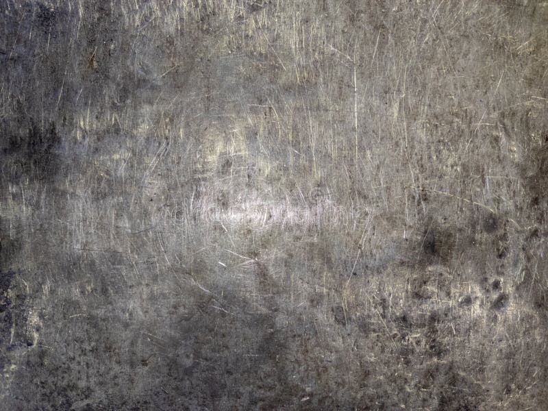 Bare Scratched Thick Steel Plate Workbench or Anvil Background and ...