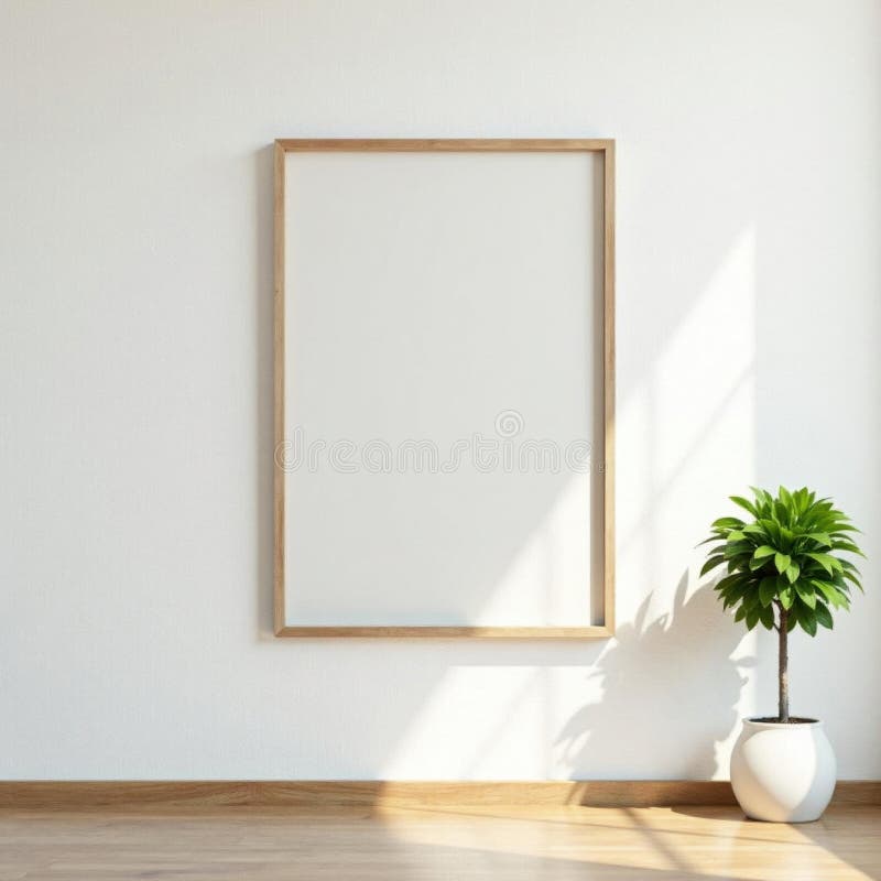 Bare, Simple Frame Against White Gallery Wall, Design, Gallery, Hanging ...