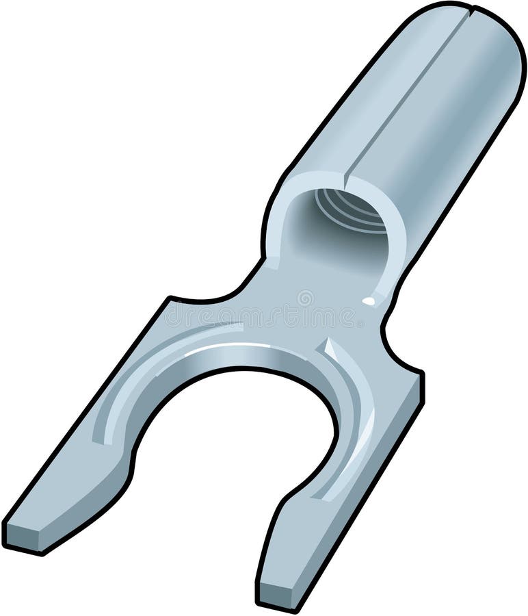 Bare Spade Narrow Terminal Vector Illustration Stock Vector ...