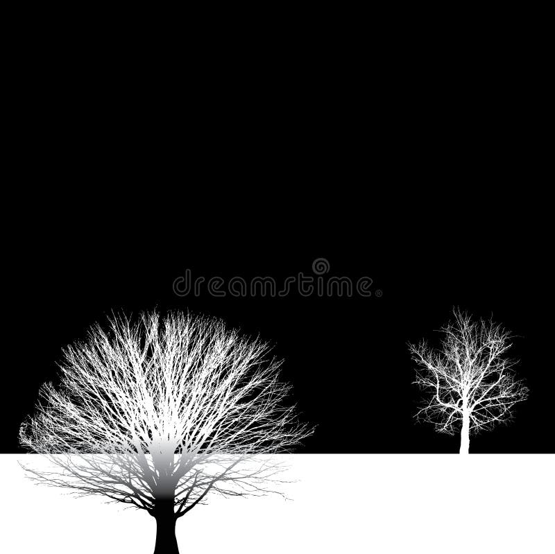 Bare Tree Background stock vector. Illustration of graphic - 7958201