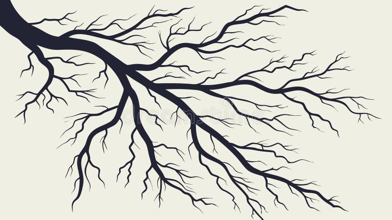 Bare Tree Branch, Natural Element, Vector Illustration, Vector Design ...