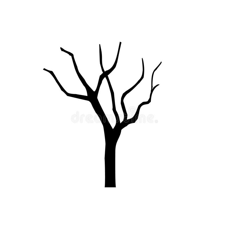 Bare Tree Icon Vector. Tree Illustration Sign. Autumn Symbol or Logo ...