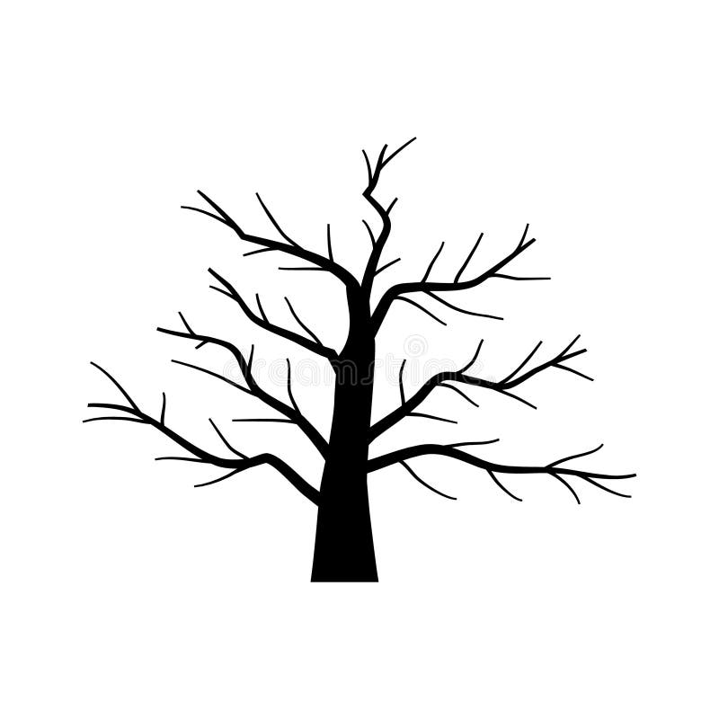 Bare Tree Icon Vector. Tree Illustration Sign. Autumn Symbol or Logo ...