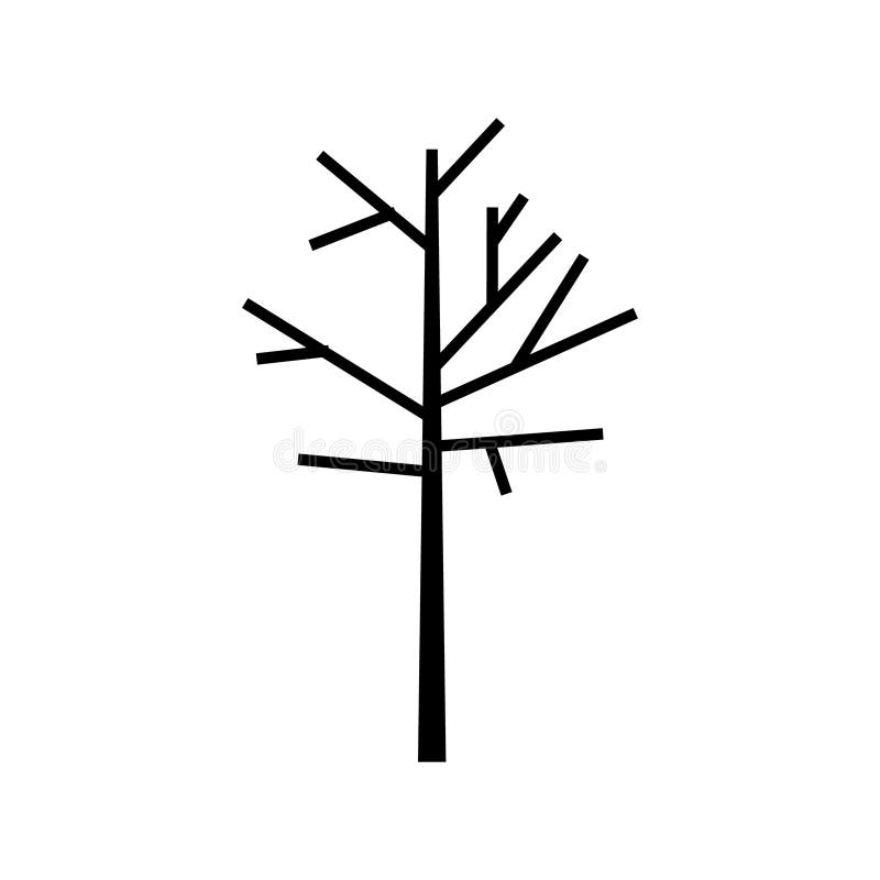 Bare Tree Icon Vector. Tree Illustration Sign. Autumn Symbol or Logo ...