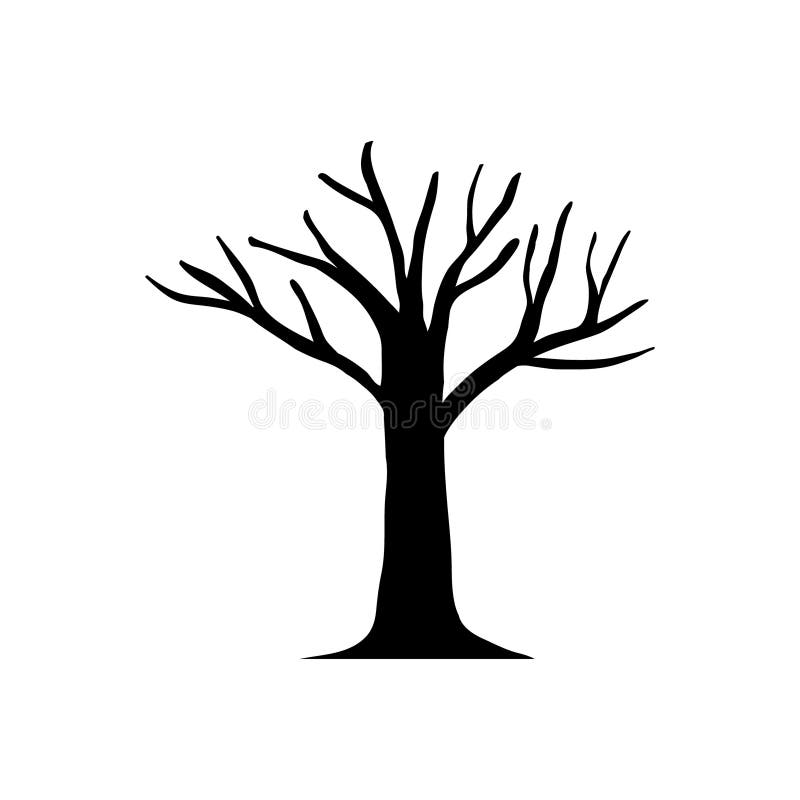 Bare Tree Icon Vector. Tree Illustration Sign. Autumn Symbol or Logo ...