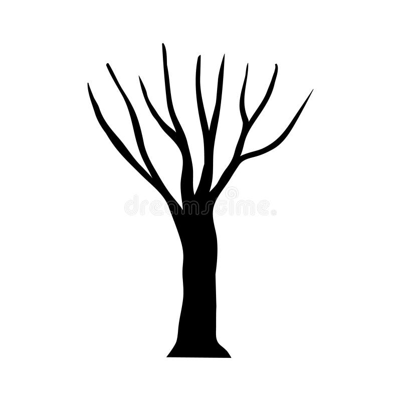 Bare Tree Icon Vector. Tree Illustration Sign. Autumn Symbol or Logo ...