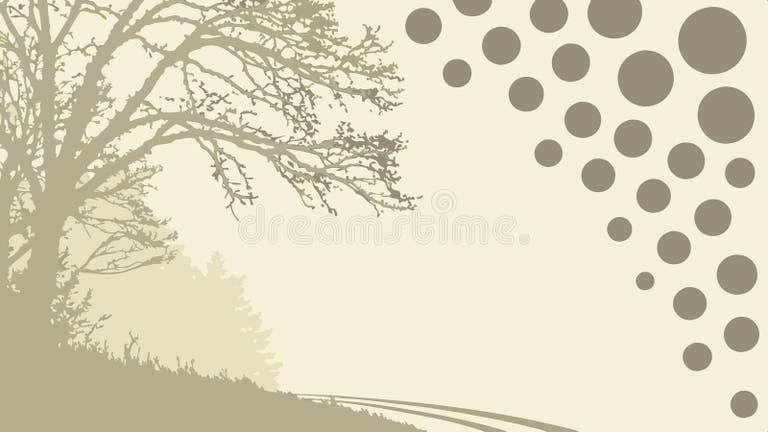 Bare Tree Silhouette Design Element for Winter and Minimalist Themes ...