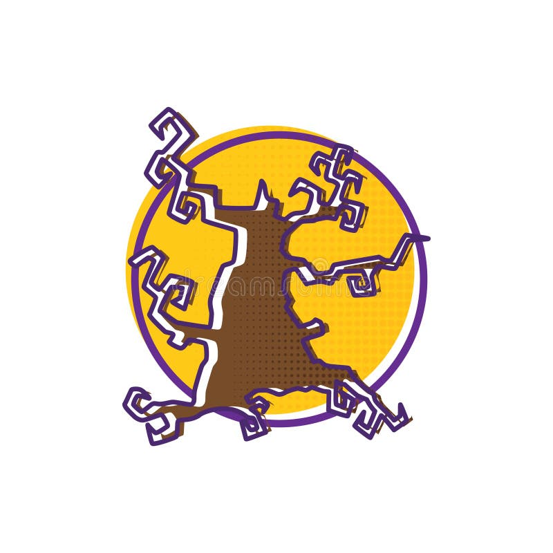 Bare Tree. Vector Illustration Decorative Design Stock Vector ...